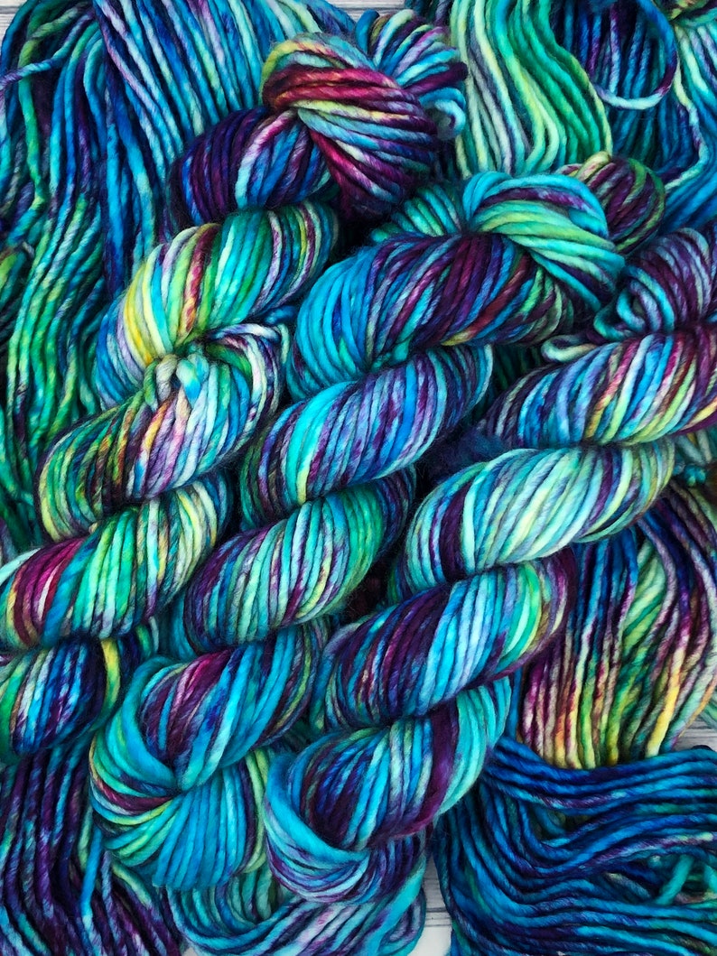 Hand Dyed Variegated Super Bulky Bulky Worsted Yarn - Etsy