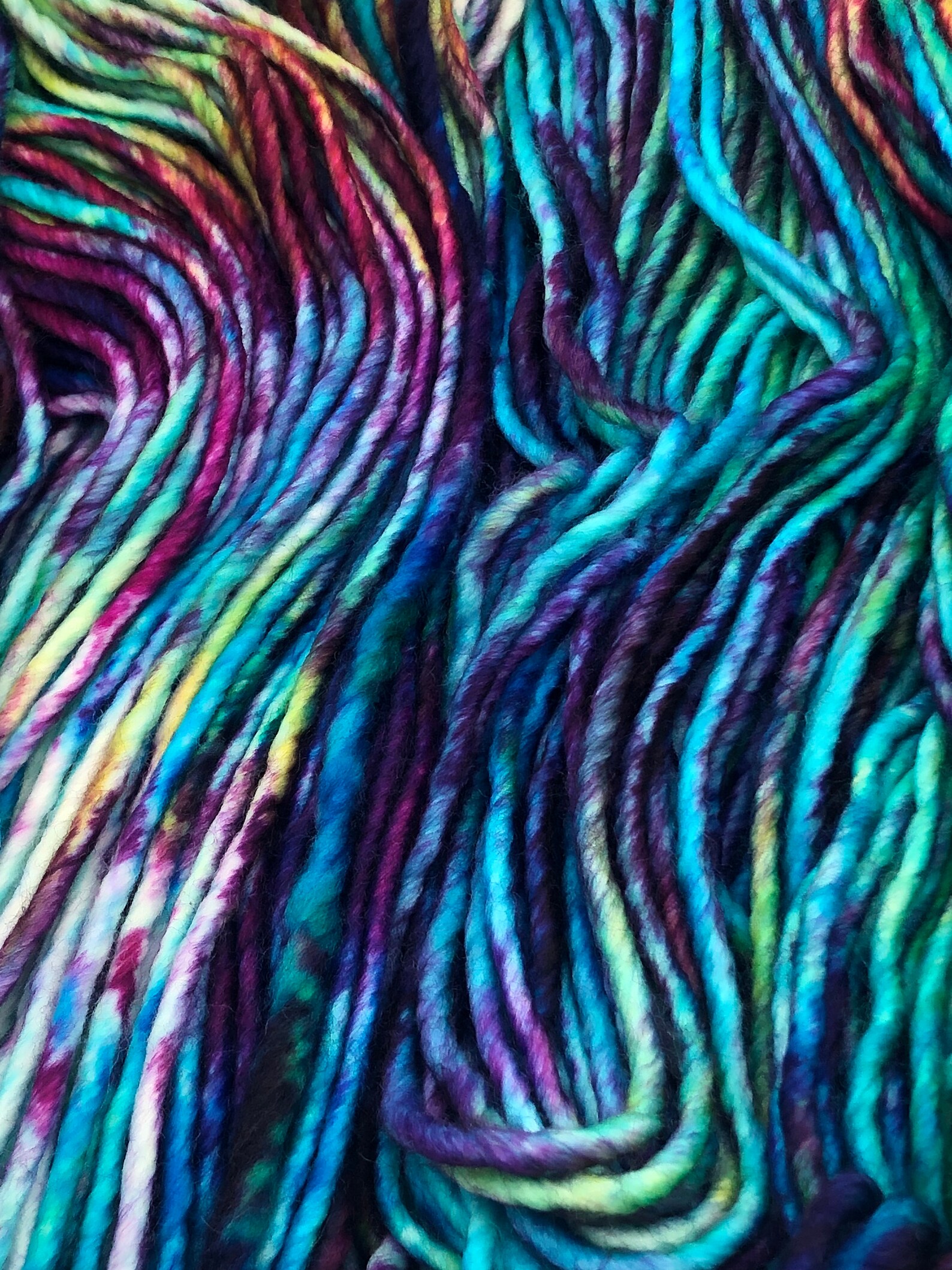 Hand Dyed Variegated Super Bulky, Bulky, Worsted Yarn - Etsy