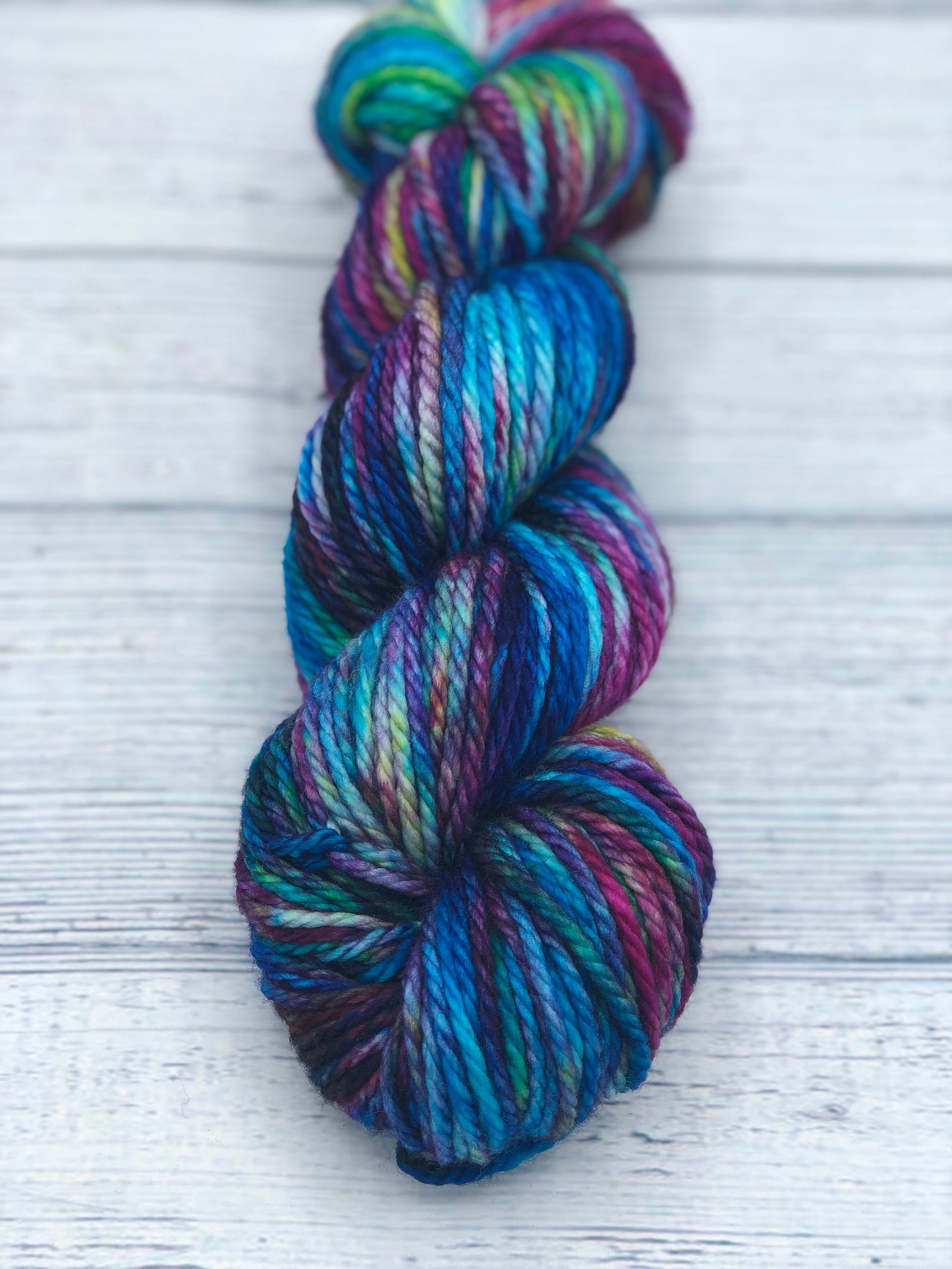 Hand Dyed Variegated Super Bulky, Bulky, Worsted Yarn - Etsy
