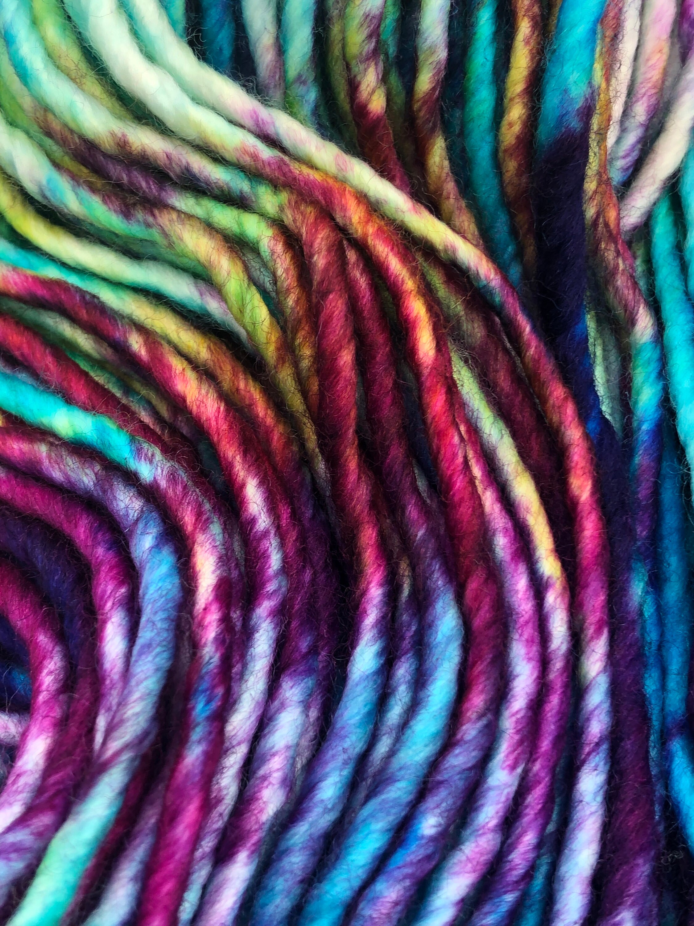 Hand Dyed Variegated Super Bulky Bulky Worsted Yarn - Etsy