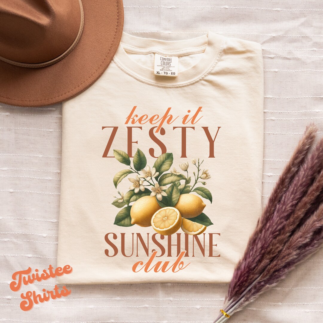Retro Trendy Boho Comfort Colors® Shirt - Keep It Zesty Sunshine Club ...