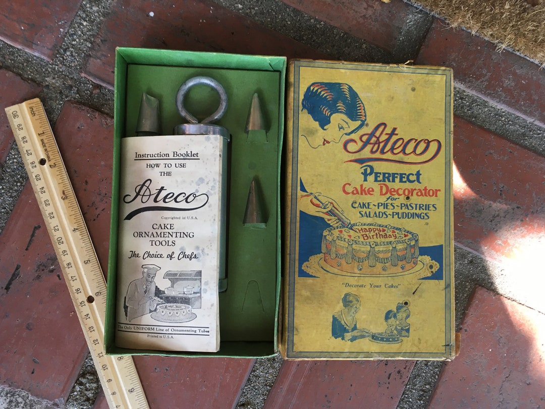 Vintage Ateco Perfect Cake Decorator Set for Cakes, Pies, Pastries ...