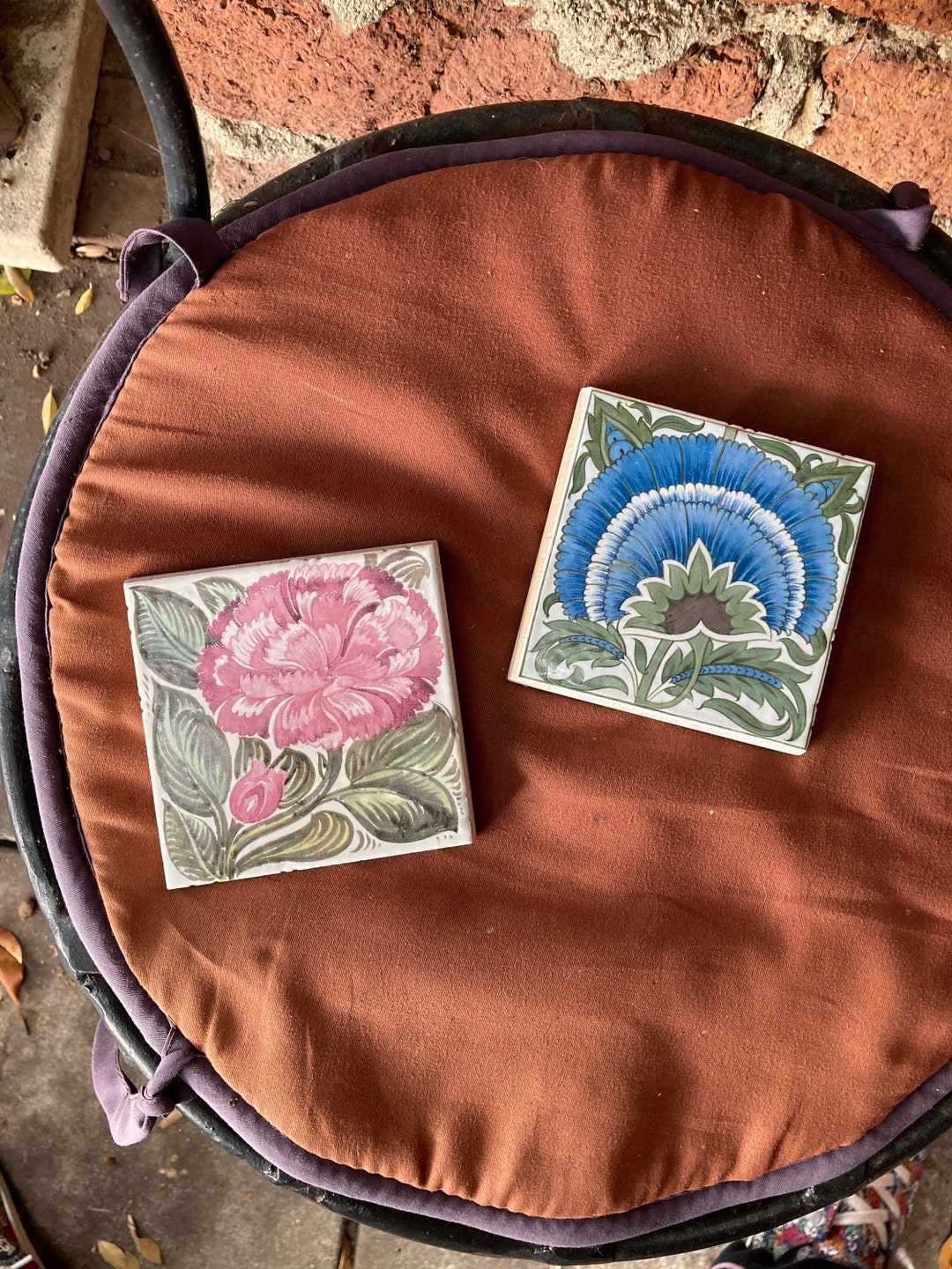 Vintage Reproduction william De Morgan Style Tiles, Arts & Crafts Home ...