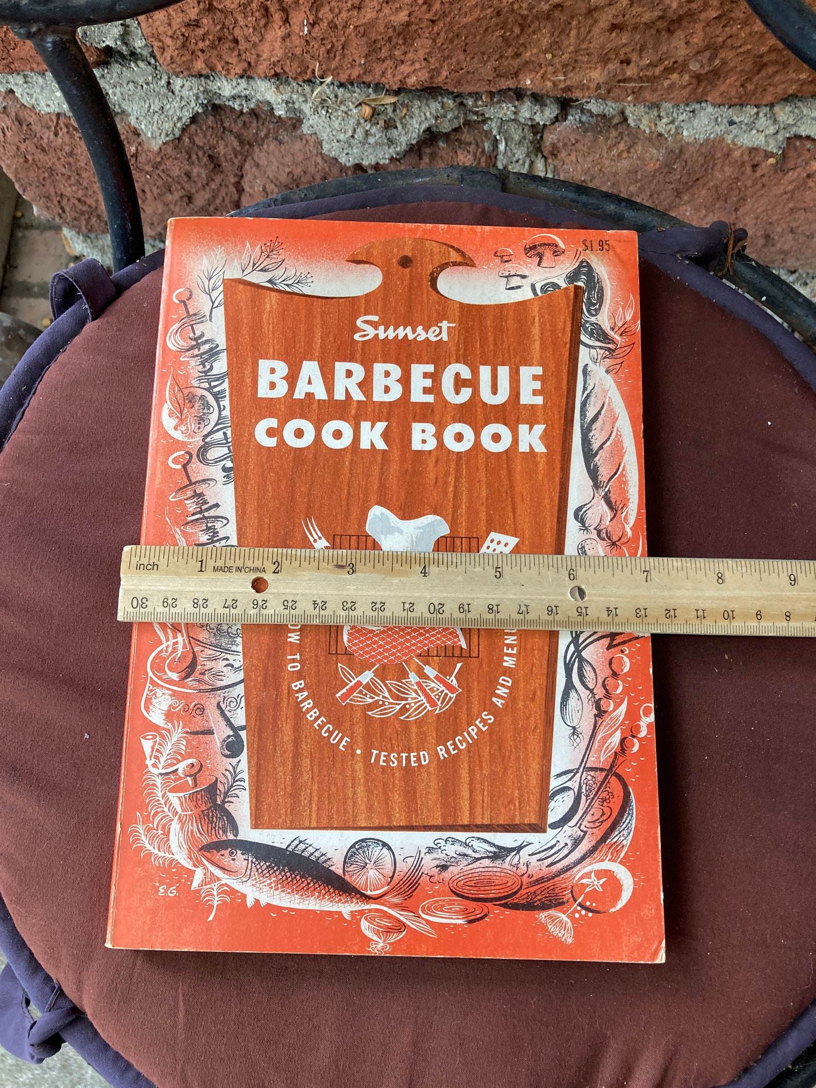 Sunset Barbecue Cook Book Vintage Cookbook A cond Summer | Etsy