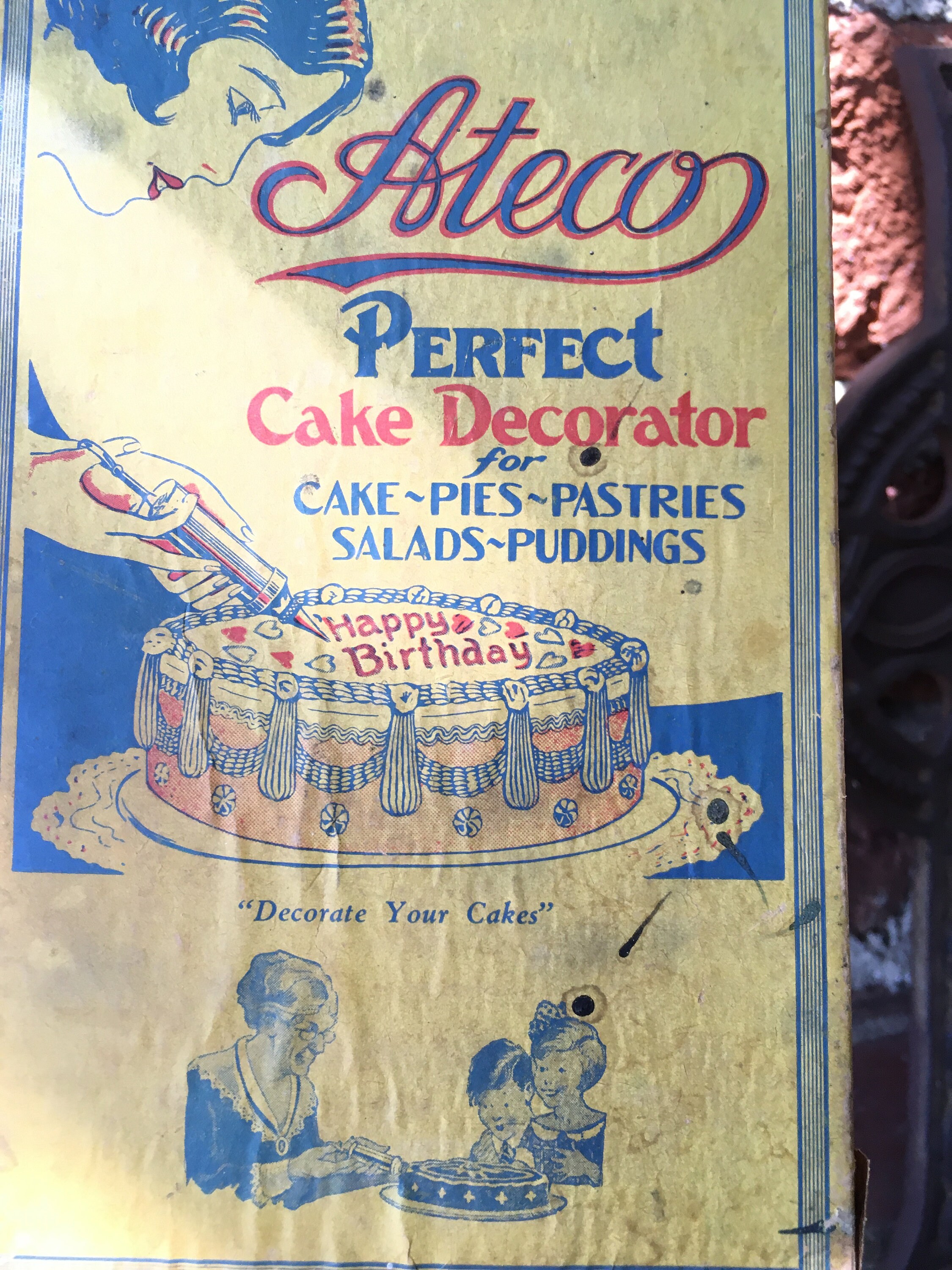 Vintage Ateco Perfect Cake Decorator Set for Cakes, Pies, Pastries ...