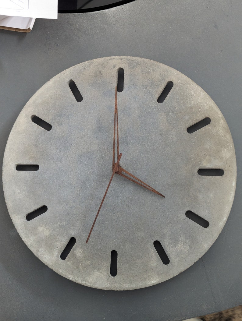 Concrete Clock - Etsy