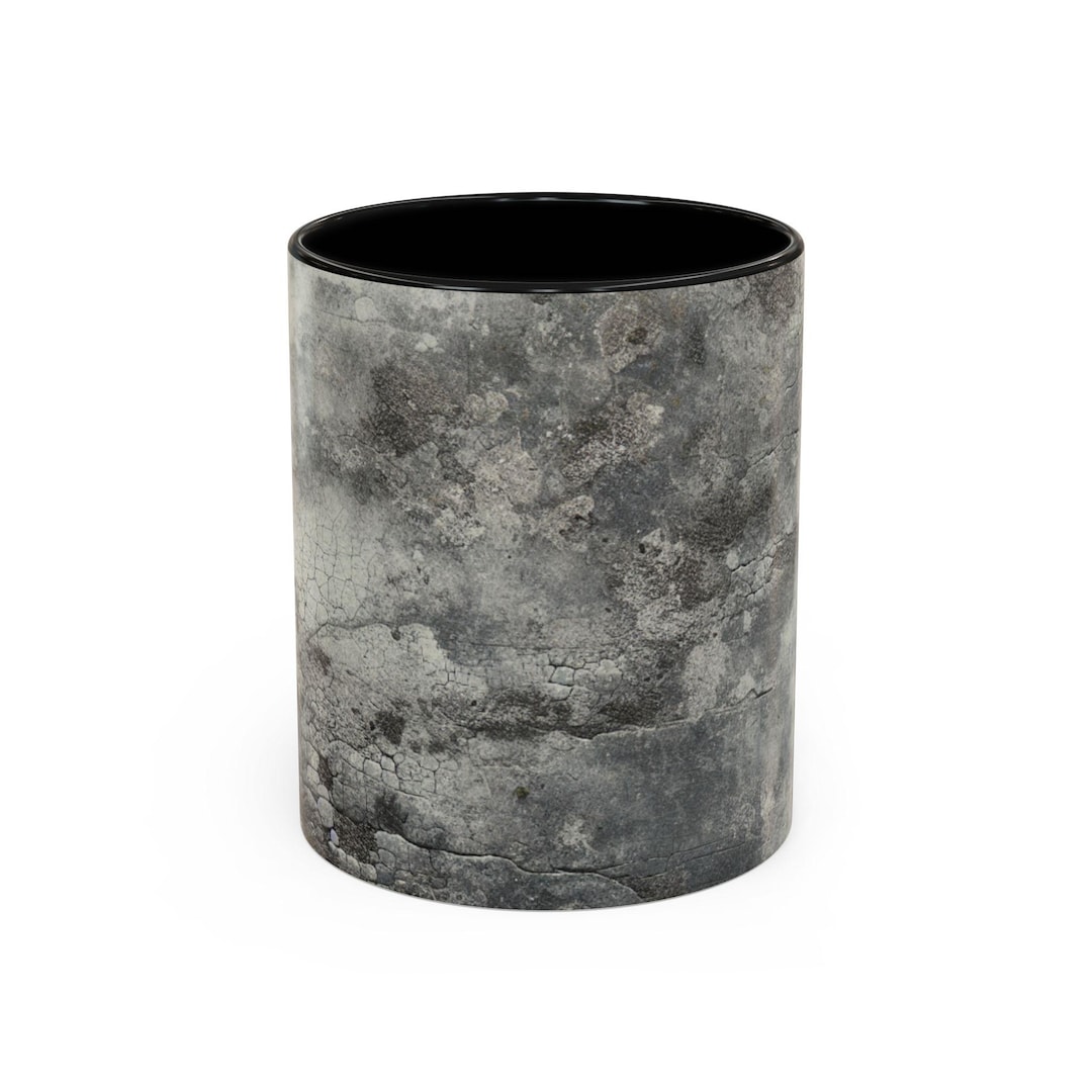 Concrete Accent Coffee Mug, Industrial Rustic Cup, 11oz 15oz Mug for ...