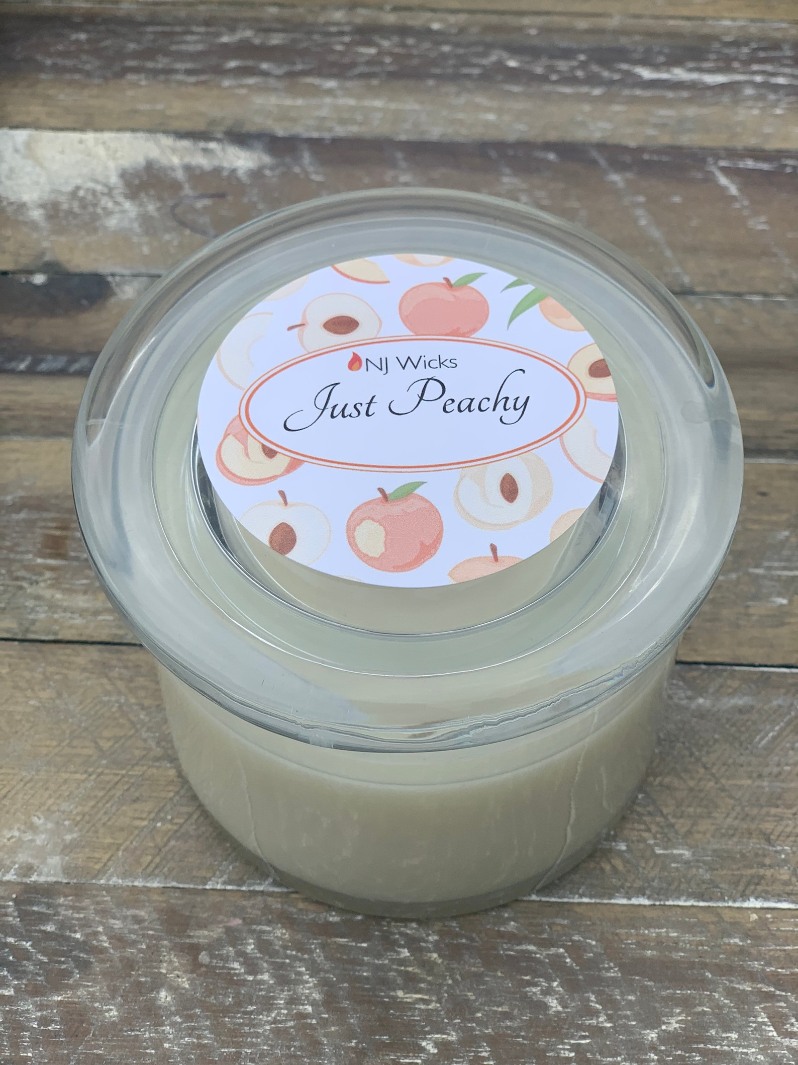 Peach Scented Soy Candle Scented Candle All Natural Candle - Etsy