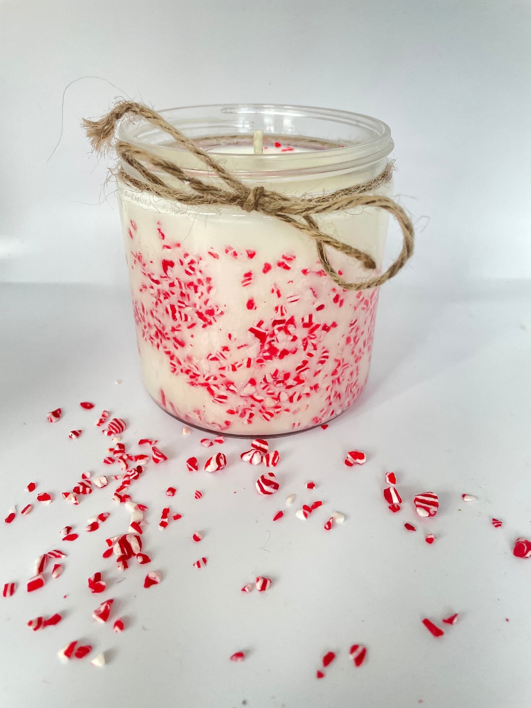 Peppermint Candle, Soy Candle, Holiday Candle, 15 Ounce Candle ...
