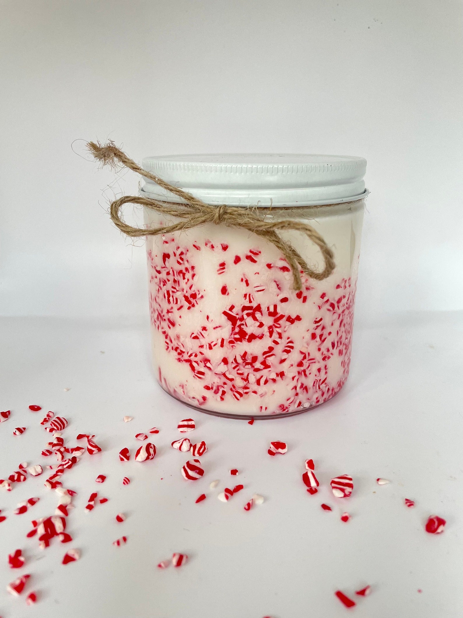 Peppermint Candle, Soy Candle, Holiday Candle, 15 Ounce Candle ...