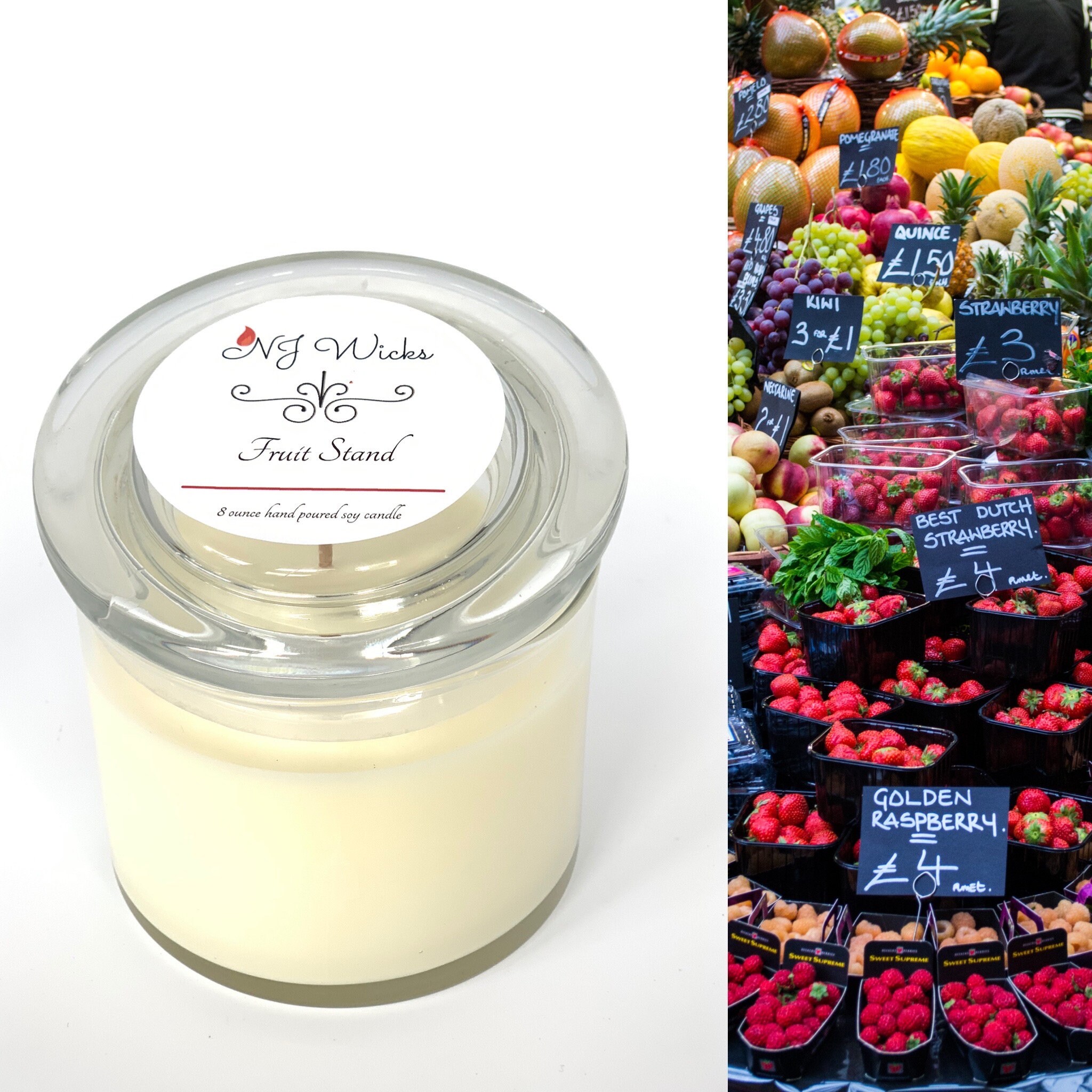 Fruit Scented Candle, Soy Candle, All Natural Candle, Chemical Free ...