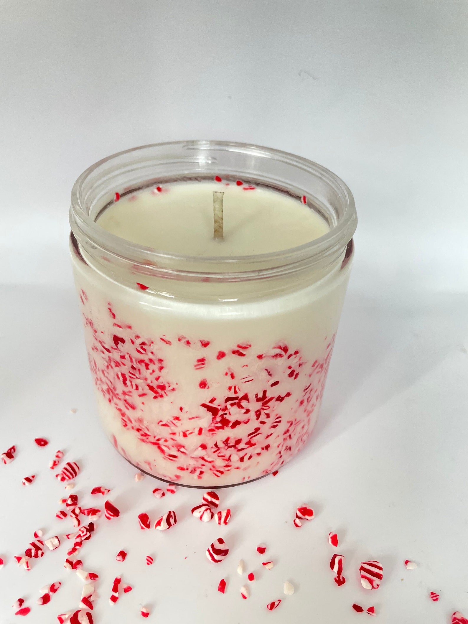 Peppermint Candle, Soy Candle, Holiday Candle, 15 Ounce Candle ...