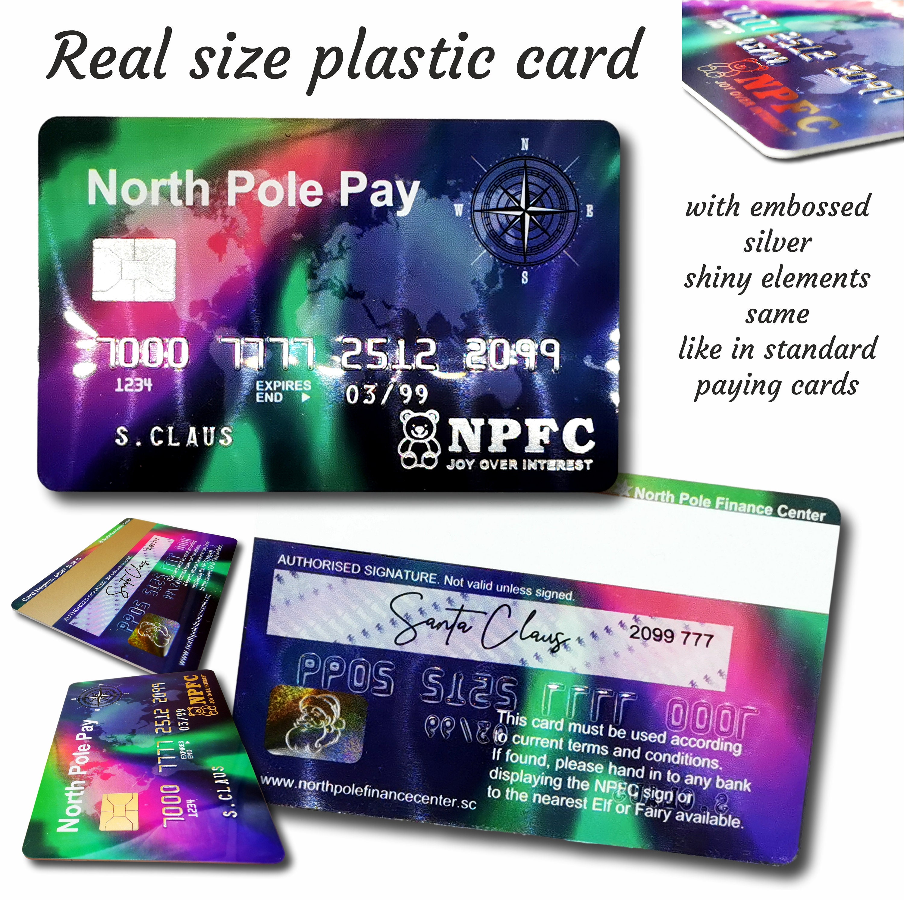 Santa's Lost Wallet With Contents, Plastic Santa Flying Licence, Money ...