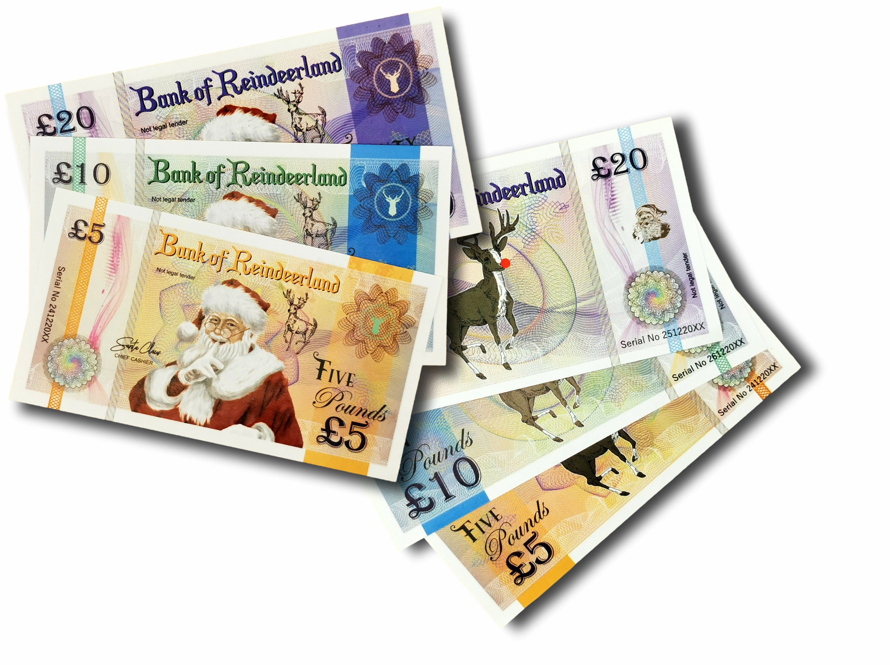 Santa's Lost Wallet With Contents Plastic Santa Flying - Etsy UK