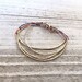 Thin Gold Line Bracelet Gold Filled, Friend Gift, Thread Bracelet, Silk ...
