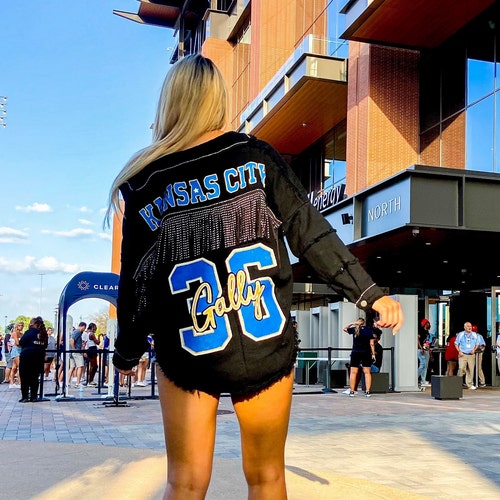 Custom Painted Jean Jacket Baseball Jacket Football Jacket - Etsy