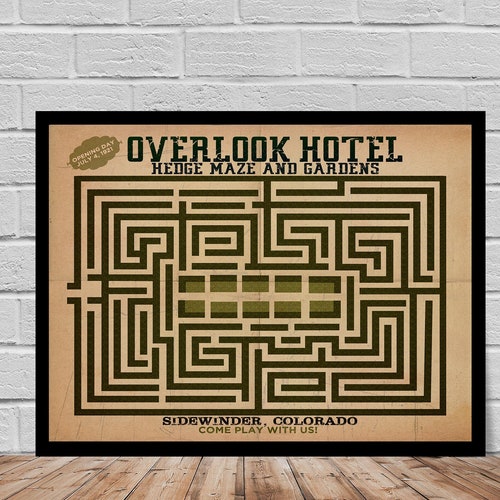 The Shining Overlook Hotel Original Hedge Maze Poster Art - Etsy