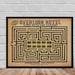 The Shining Overlook Hotel Original Hedge Maze Poster Art - Etsy