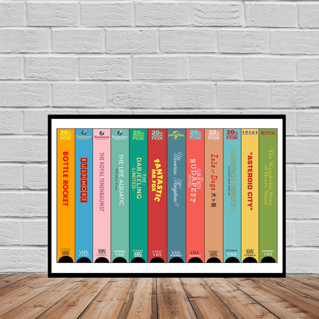 Wes Anderson "directed By" VHS Art Poster Print - Cult Film - Updated ...