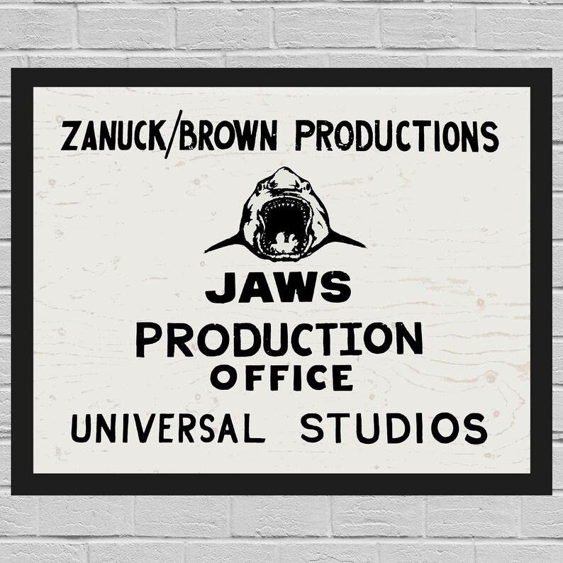 Jaws Jaws Production Office Sign Print Replica | Etsy