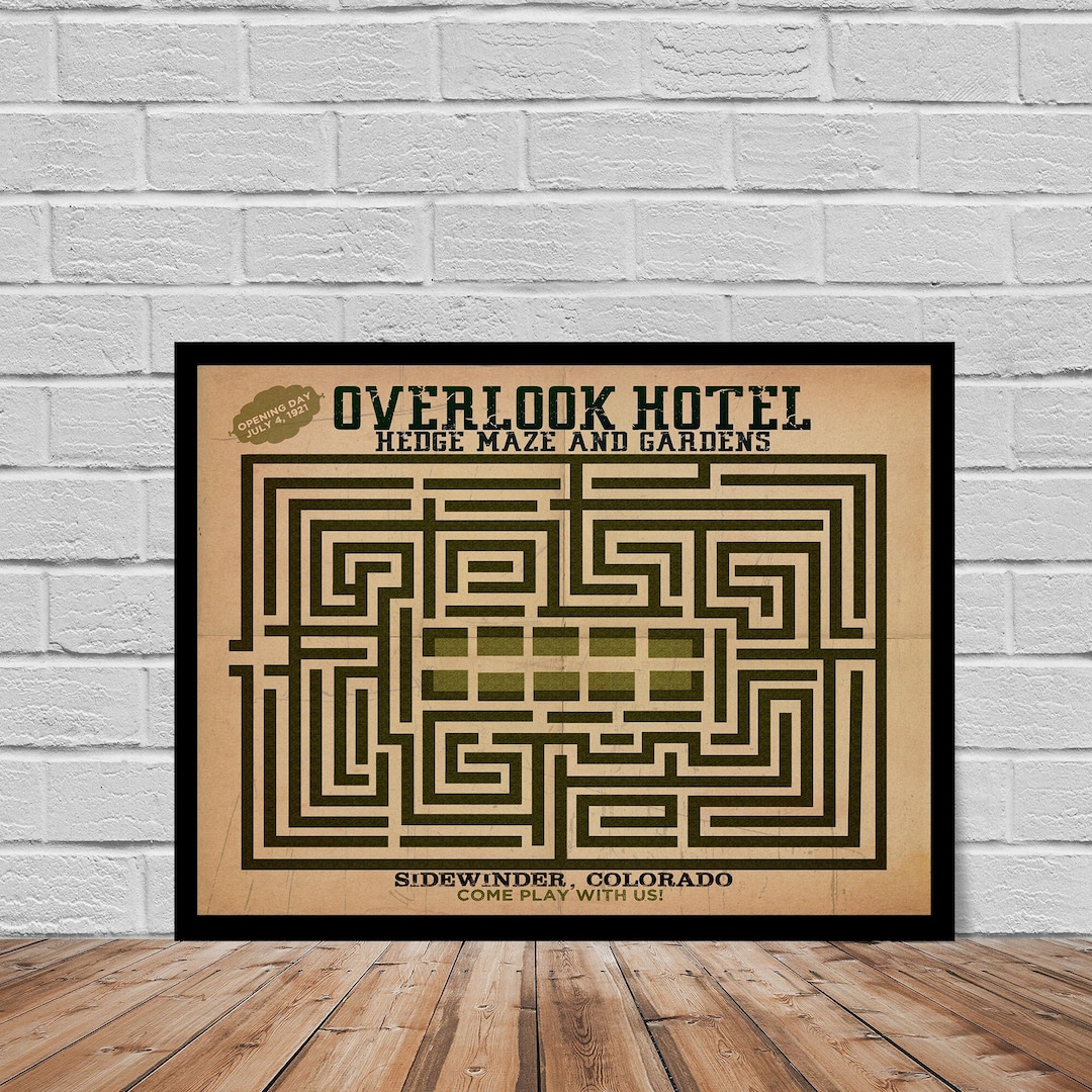 The Shining - Overlook Hotel Original Hedge Maze Poster Art Print ...
