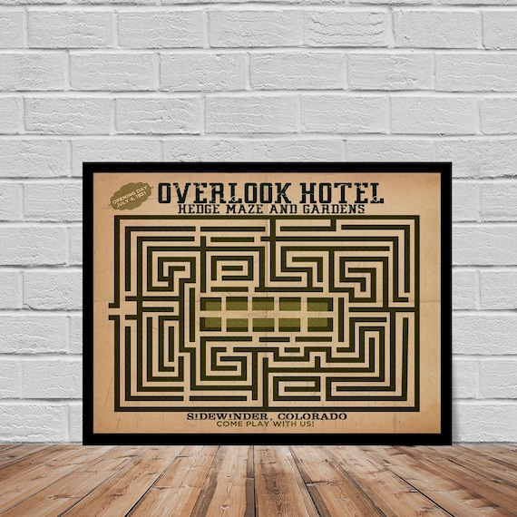 The Shining Overlook Hotel Original Hedge Maze Poster Art - Etsy UK
