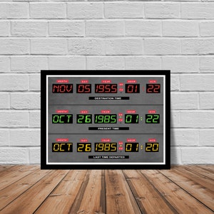 Back to the Future - "time Circuits" Poster Print - Spielberg Zemeckis ...