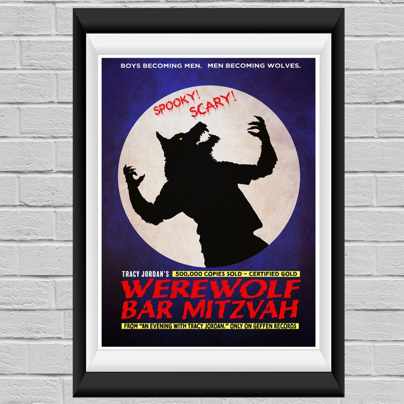 Werewolf Bar Mitzvah 30 Rock Poster Art Print Wall Decor - Etsy
