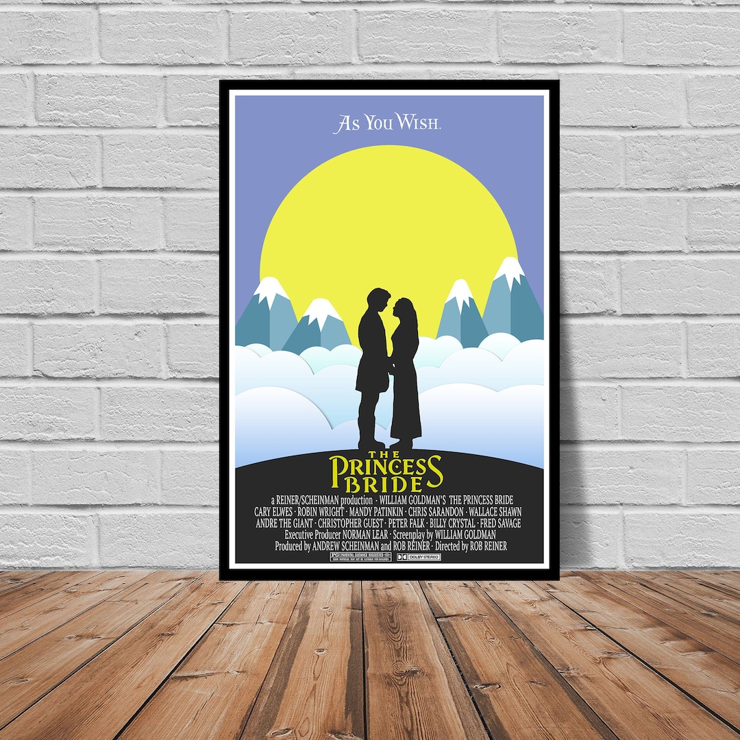 Princess Bride as You Wish Original Movie Poster Art Print Wall Decor ...
