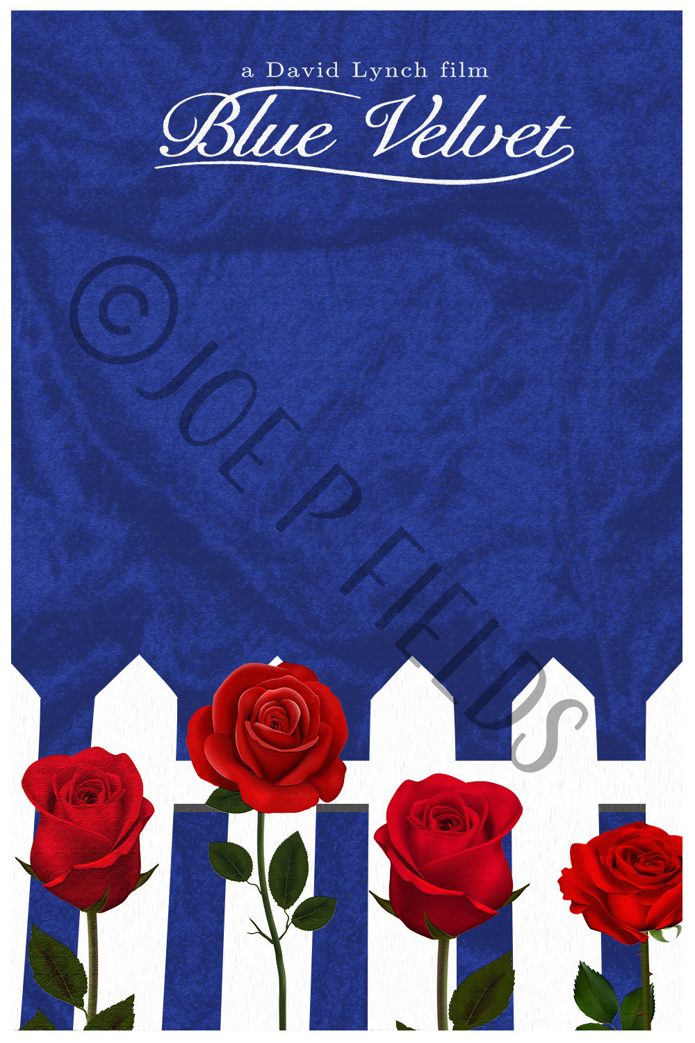 Blue Velvet Movie Poster Original Art Print - David Lynch - Etsy