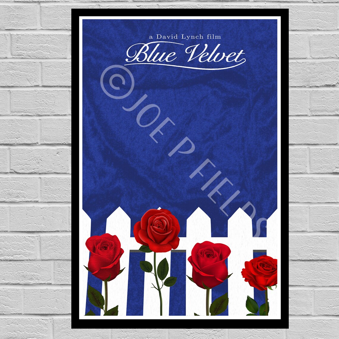 Blue Velvet Movie Poster Original Art Print - David Lynch - Etsy