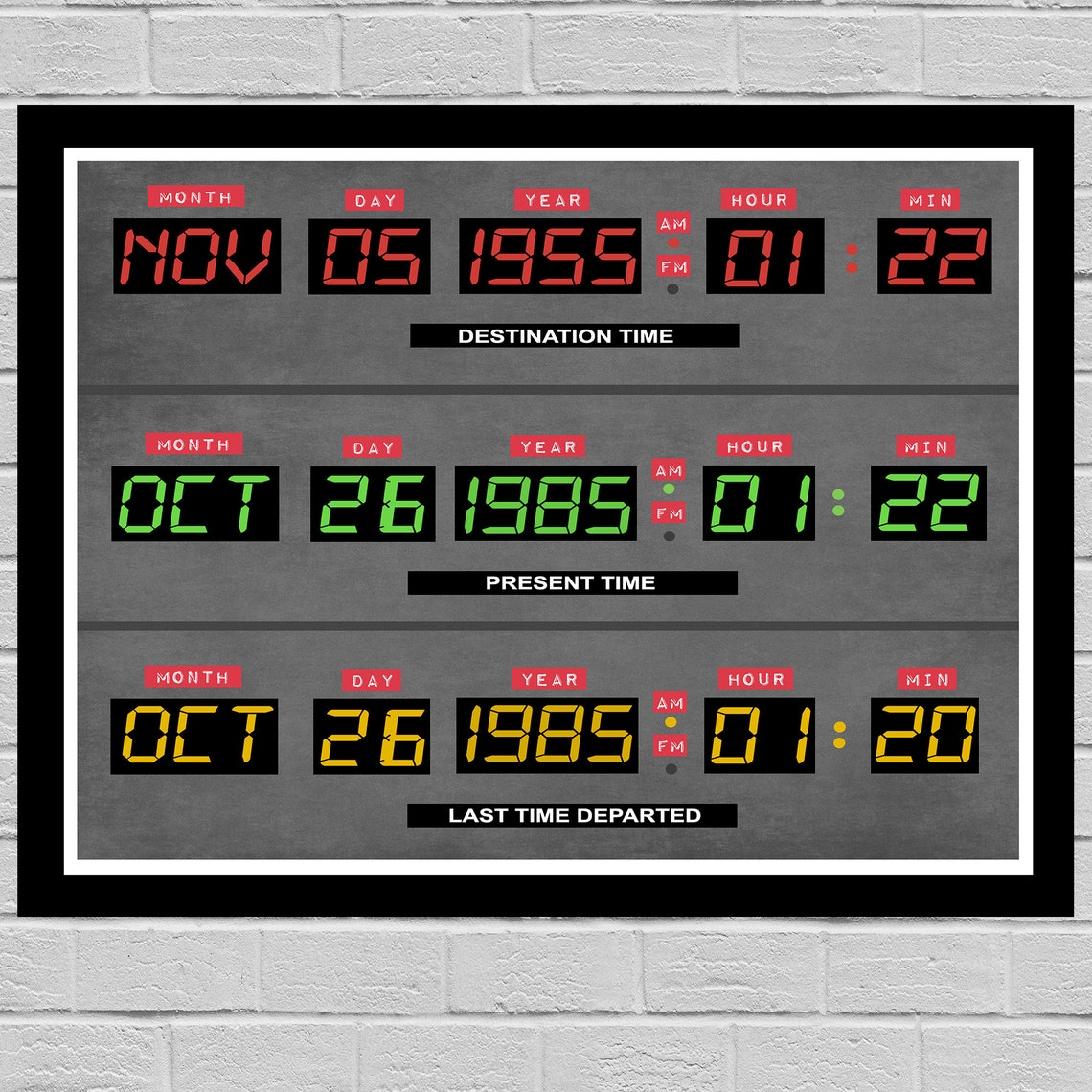 Back to the Future - "time Circuits" Poster Print - Spielberg Zemeckis ...