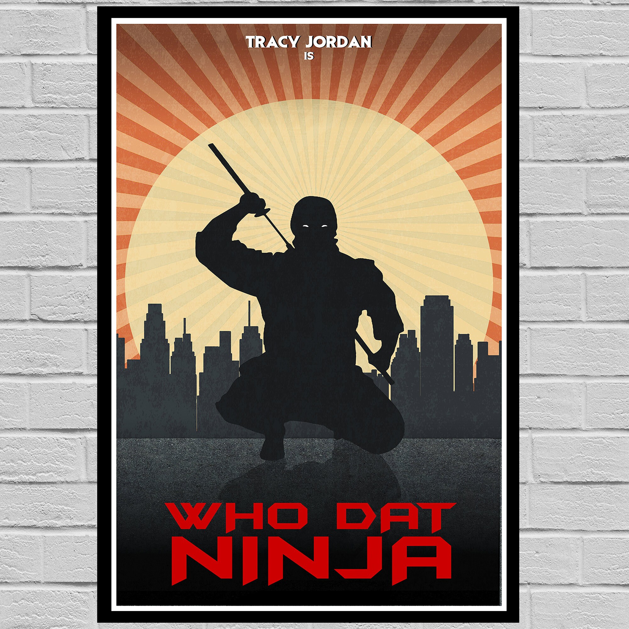 Who Dat Ninja 30 Rock Poster Art Print Wall Decor TV SHOW - Etsy