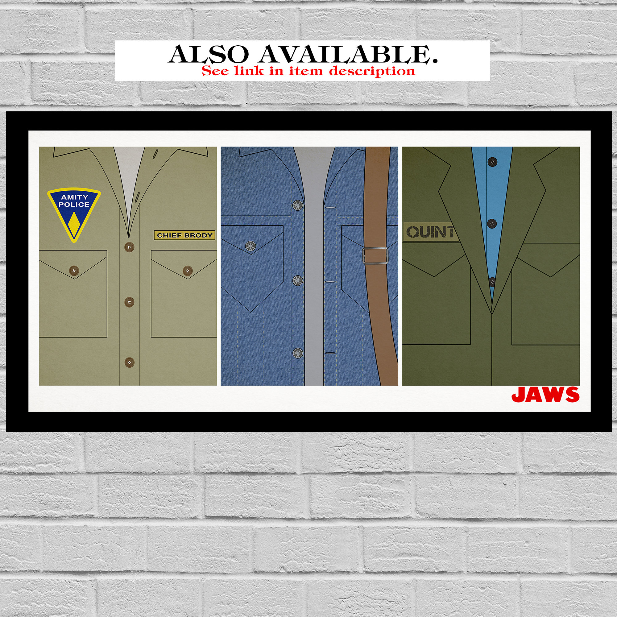 Jaws - Quint, Hooper, Brody, Mayor Larry Vaughn Inspired Costume Poster ...
