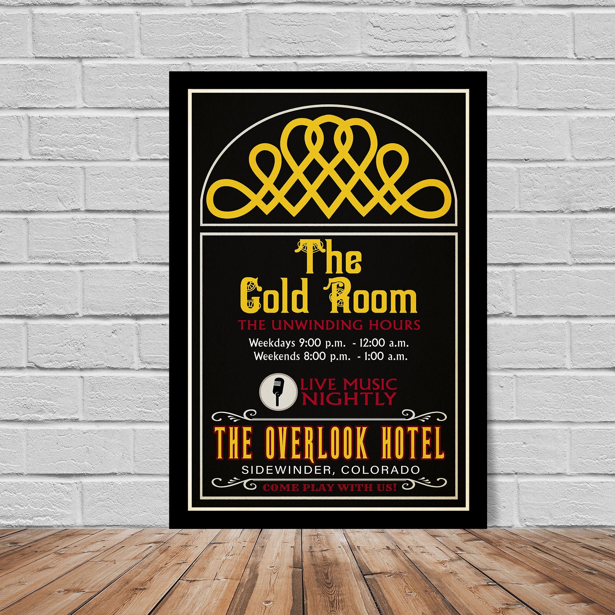 The Shining the Gold Room Inspired Advertisement Poster Print - Stanley ...