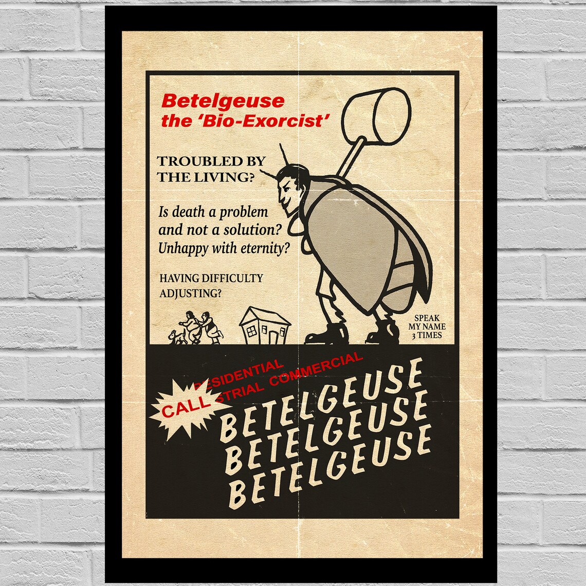 Beetlejuice Tim Burton Betelgeuse Betelgeuse Betelgeuse - Etsy