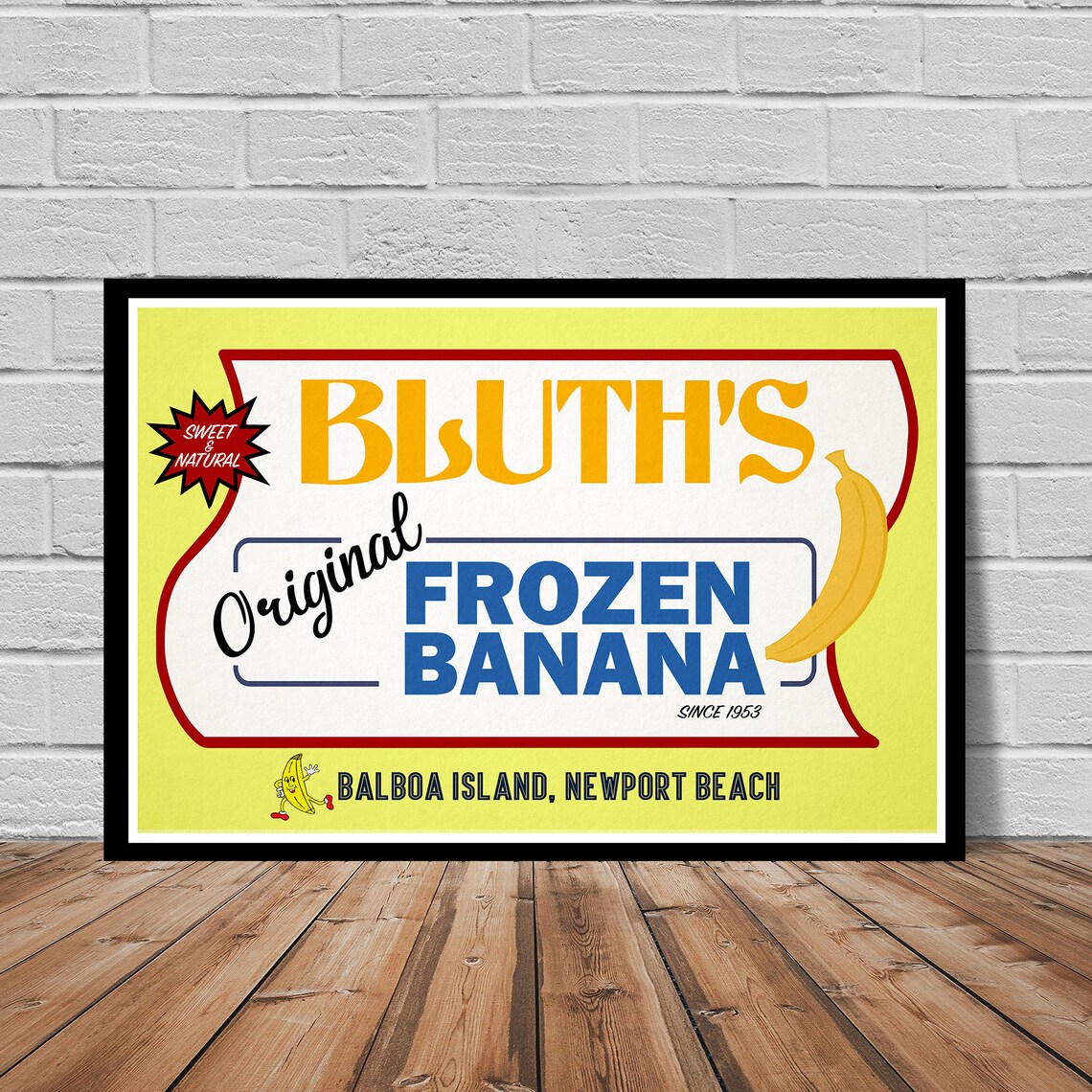 Arrested Development Bluth's Frozen Banana Advertisement Art Print ...
