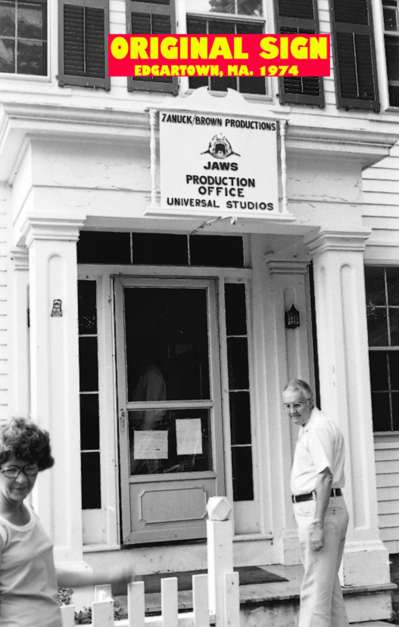 Jaws - "jaws Production Office Sign" Print Replica - the Making of Jaws ...