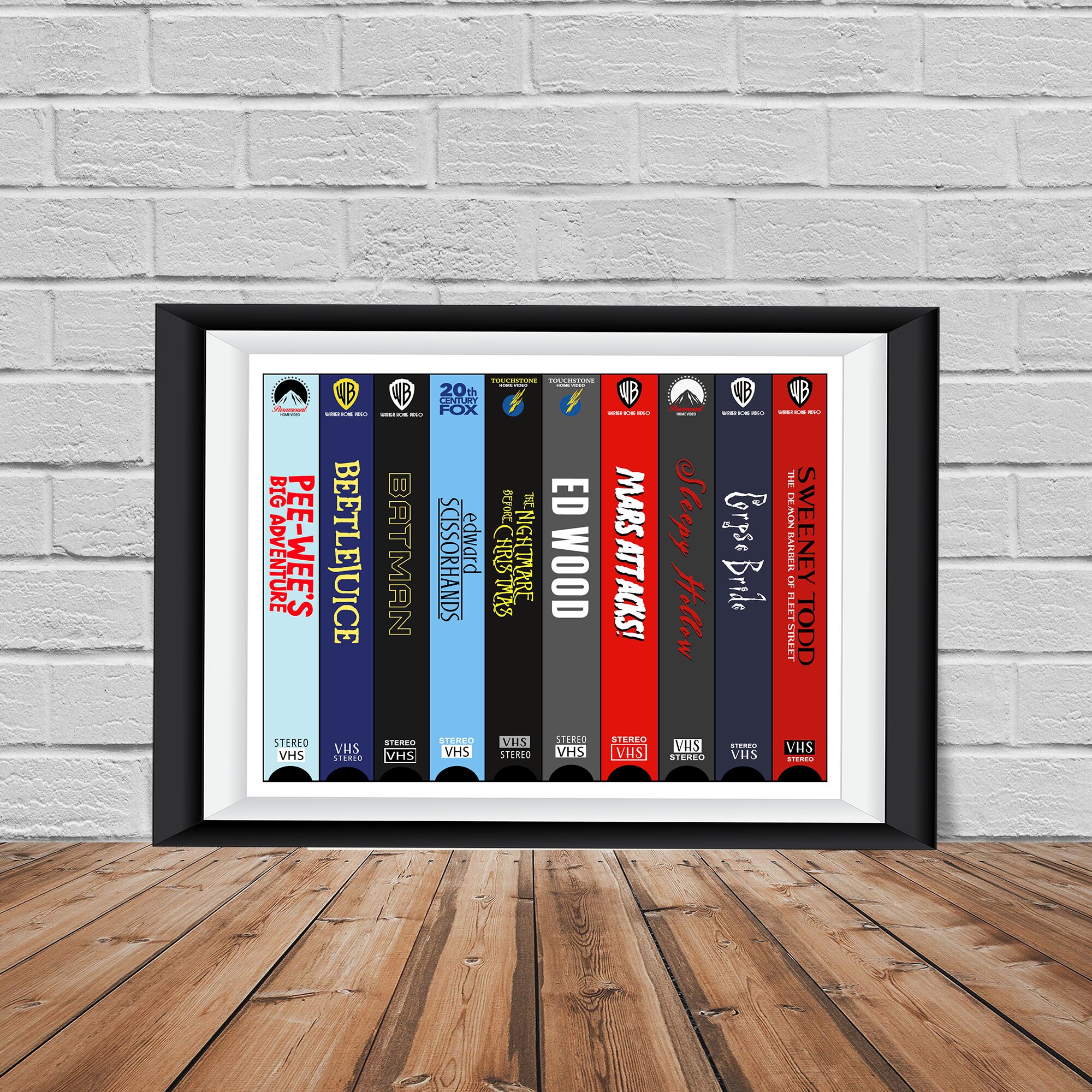 Tim Burton directed By VHS Art Poster Print Cult - Etsy