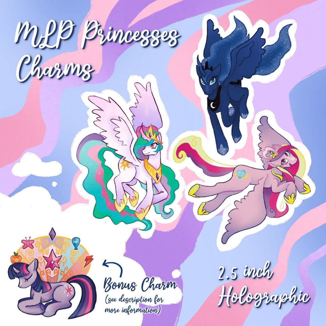 MLP Princesses Charms - Etsy