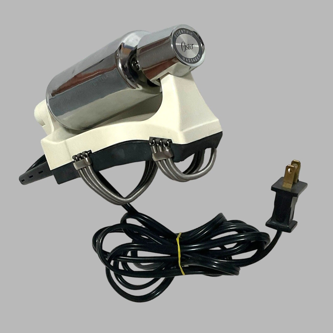 Vtg OSTER 136-11A Scientific Massager Chrome Handheld 2 Speed Vibrating ...