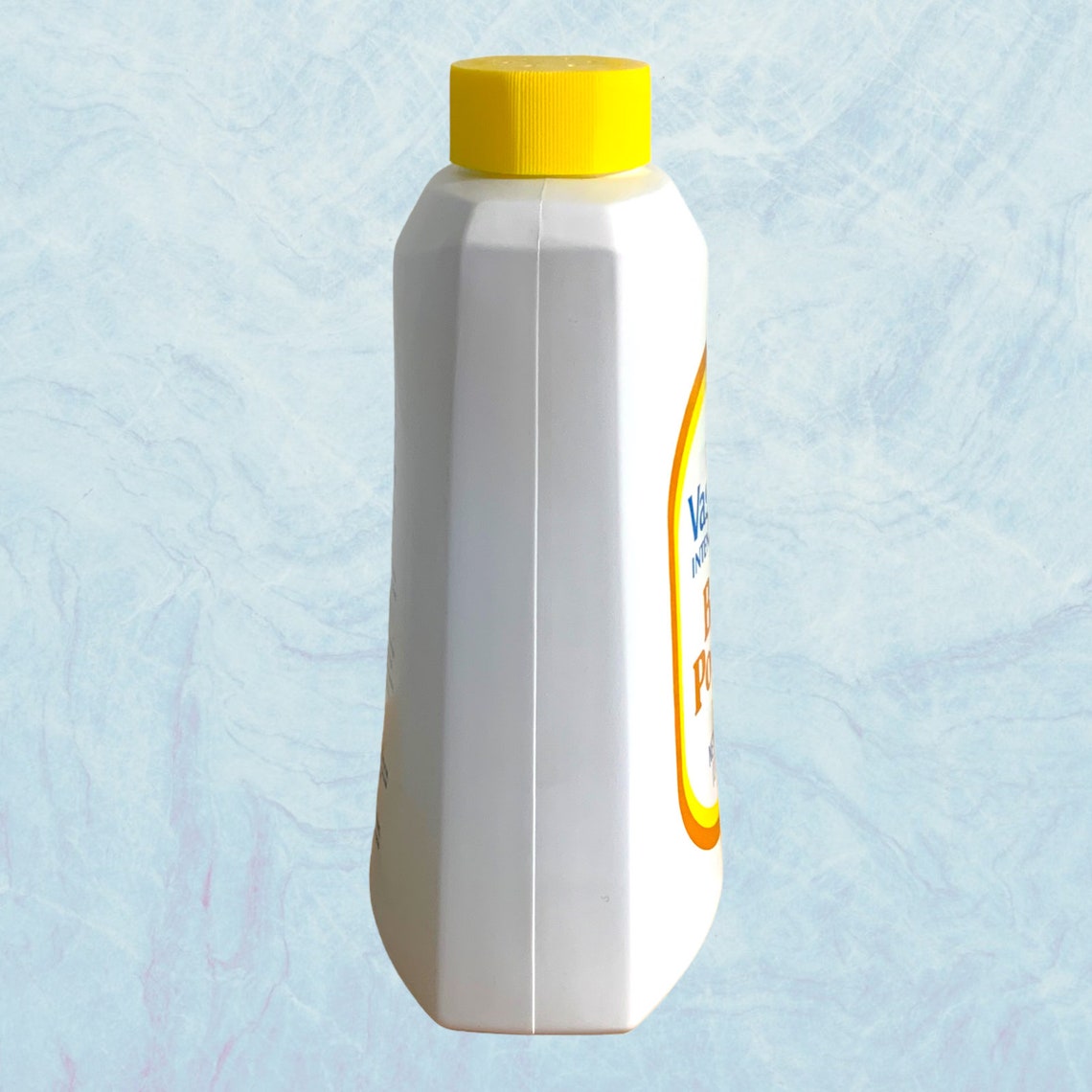 Vtg 80s Family Size Vaseline Intensive Care Baby Powder Full Bottle 24 ...