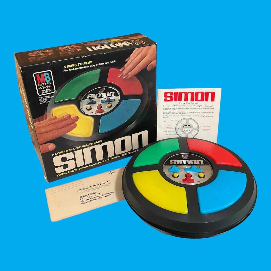 Vintage 1978 Simon Says Electronic Game Milton Bradley MB Box Tested ...