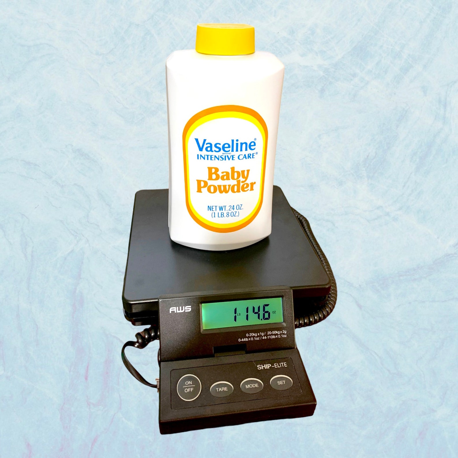 Vtg 80s Family Size Vaseline Intensive Care Baby Powder Full Bottle 24 ...