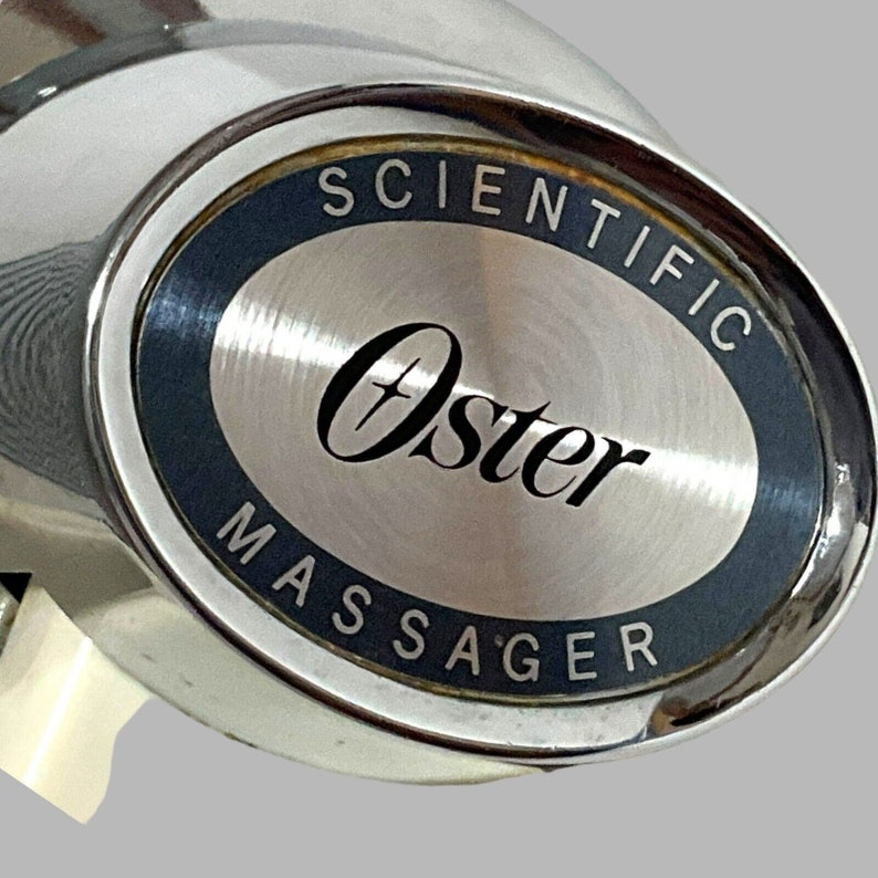 Vtg OSTER 136-11A Scientific Massager Chrome Handheld 2 Speed Vibrating ...