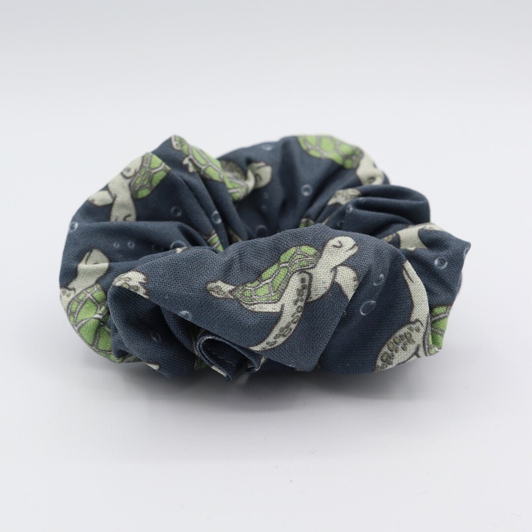 Turtle Scrunchie - Blue Ocean Sea Turtle Scrunchie - Marine Life ...