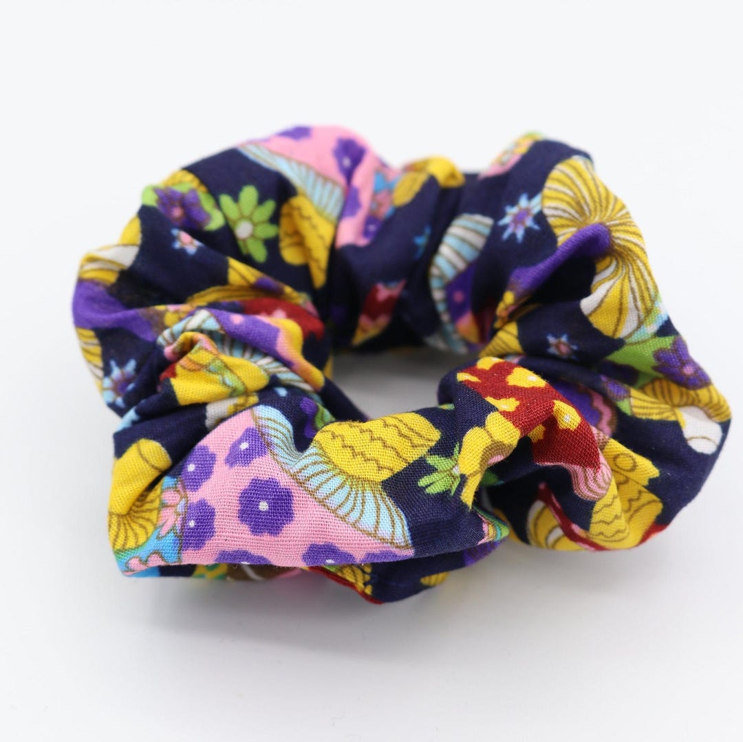 Magic Mushroom Scrunchie - Blue Colorful Scrunchie - Etsy