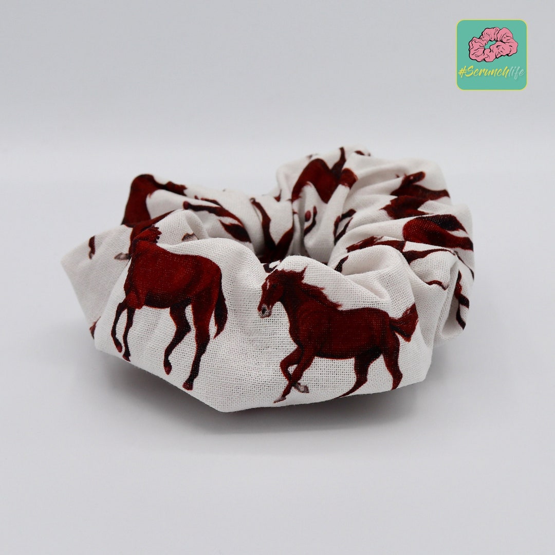 Horse Scrunchie, Dressage Hair Tie, Equestrian Scrunchy, Horse Themed ...