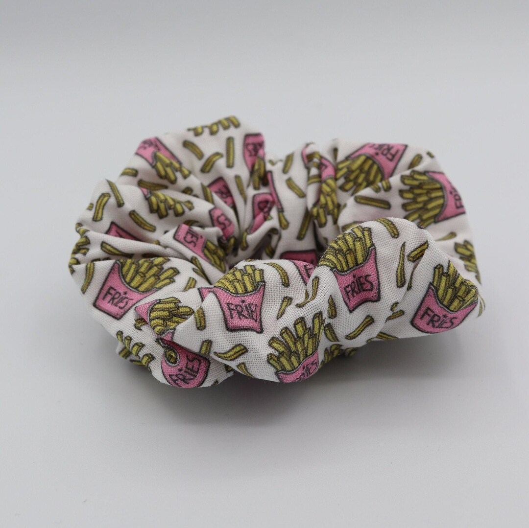 French Fries Scrunchie, Cute Fast Food Hair Tie, Funny Chips Hair ...