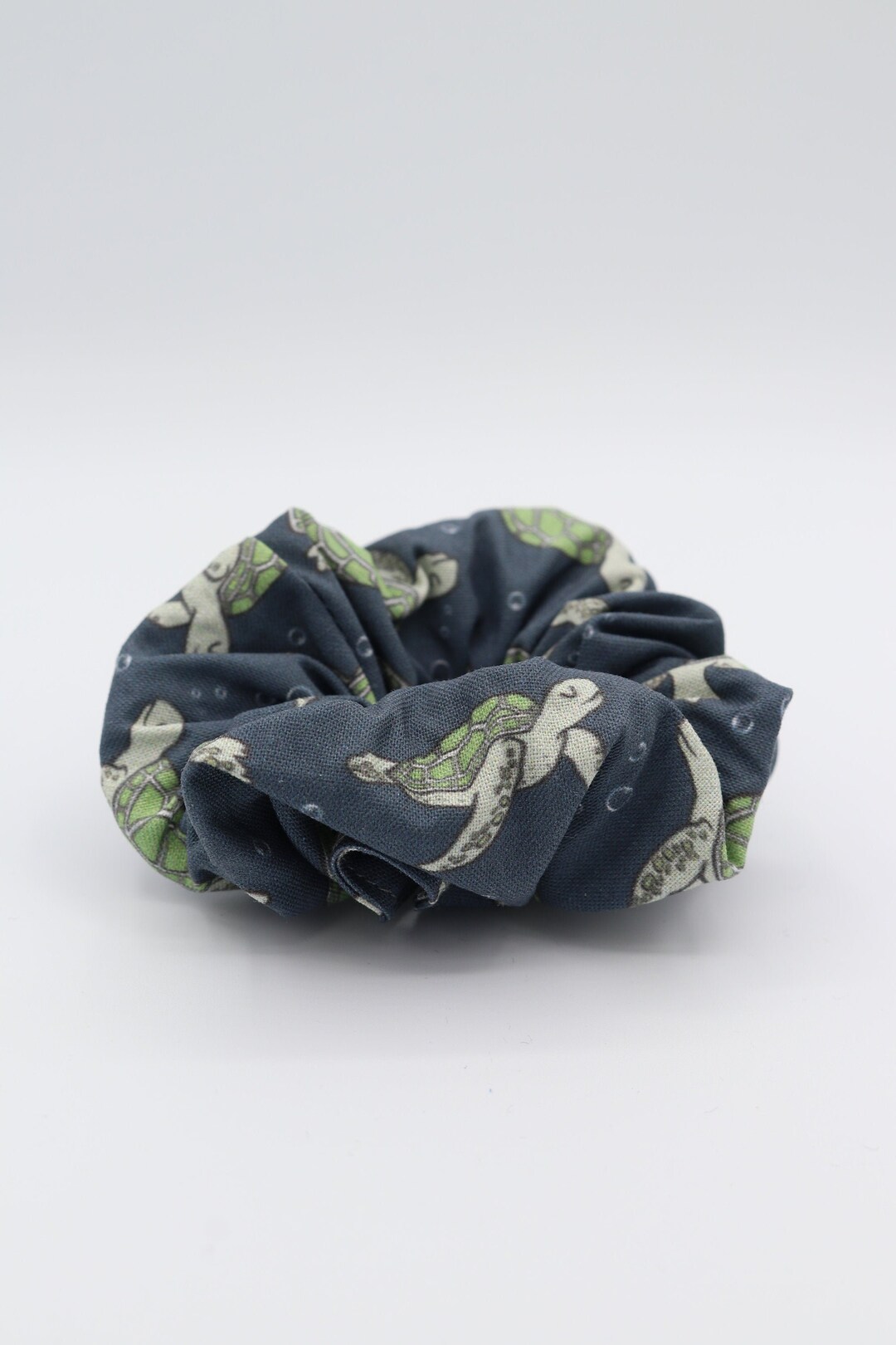 Turtle Scrunchie Blue Ocean Sea Turtle Scrunchie Marine - Etsy